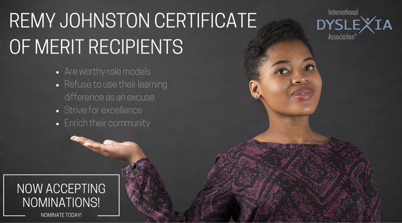 Nominate Your Student for the Remy Johnston Certificate of Merit ...